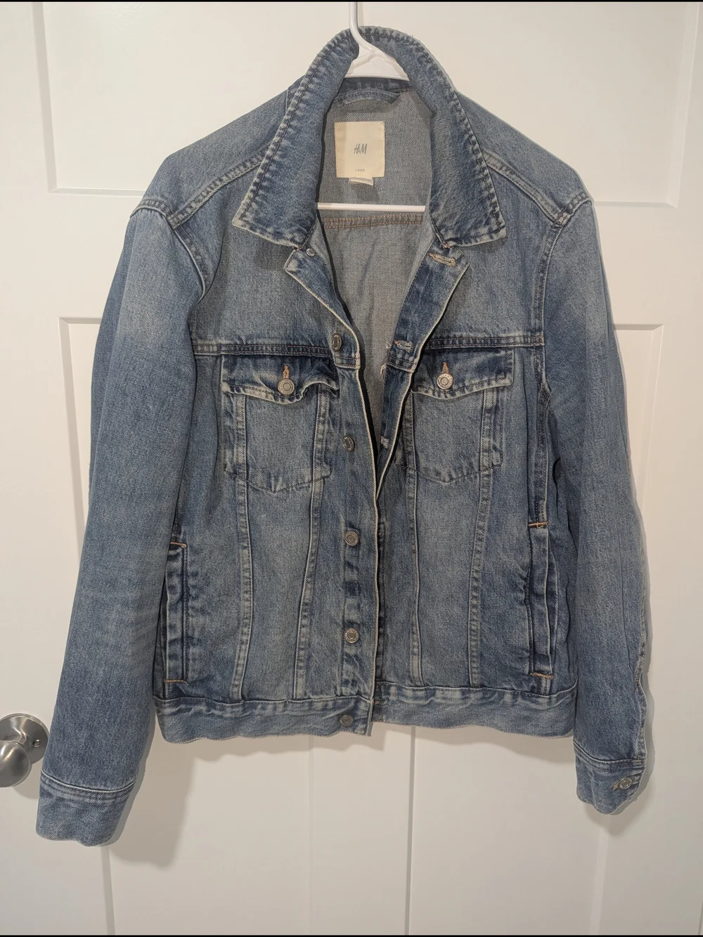 H&M | Jackets & Coats | Hm Light Blue Mens Denim Jacket | Poshmark